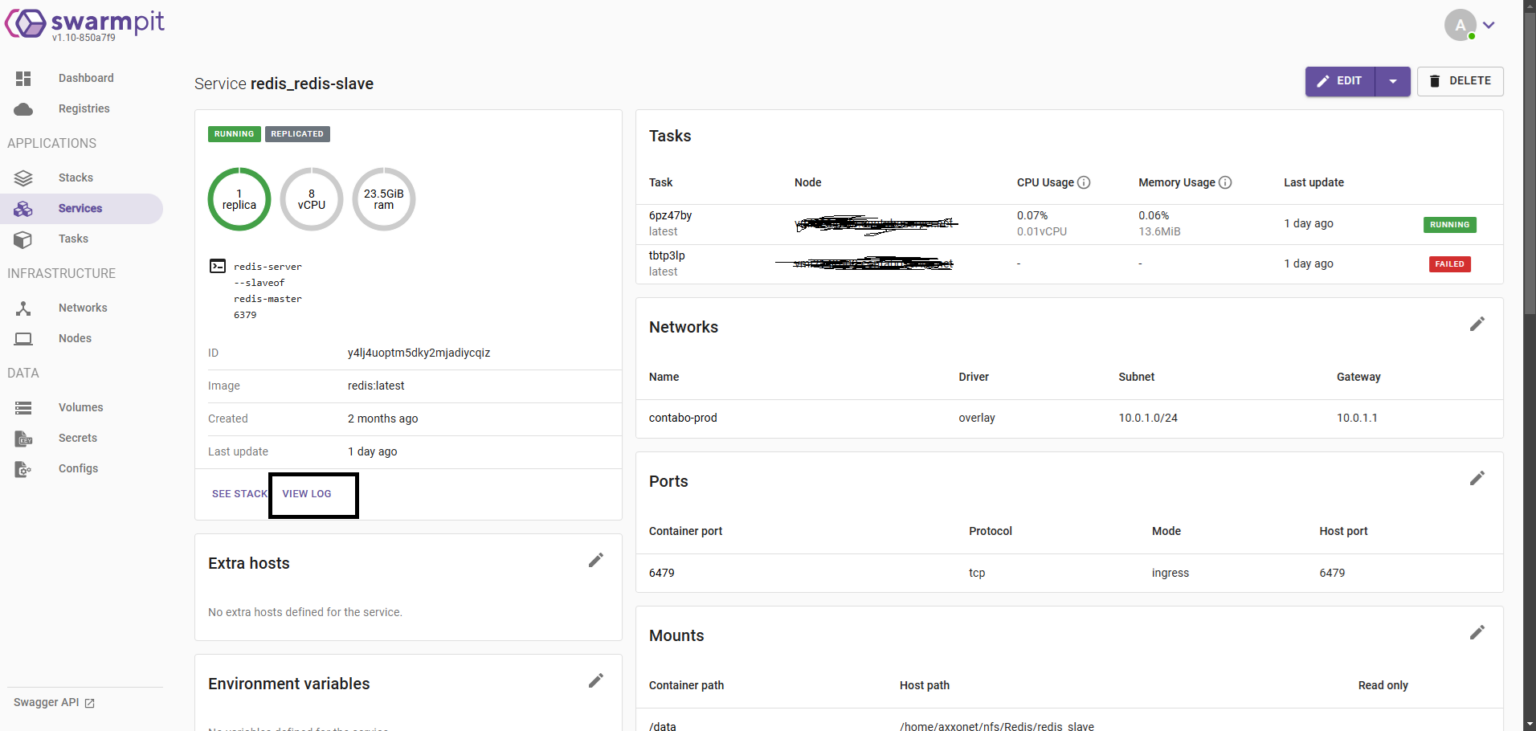 Simplified Log Monitoring using Swarmpit for a Docker Swarm Cluster